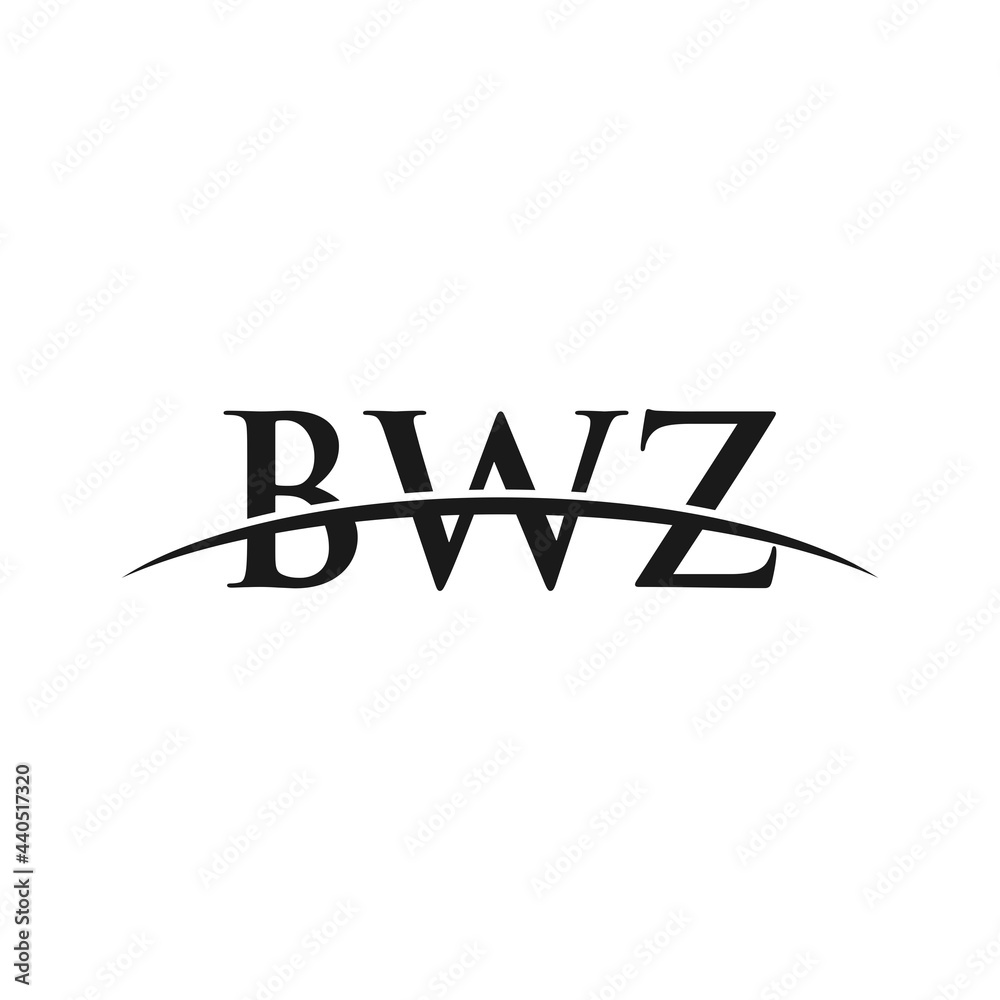 BWZ initial swoosh horizon, letter logo designs inspiration for ...