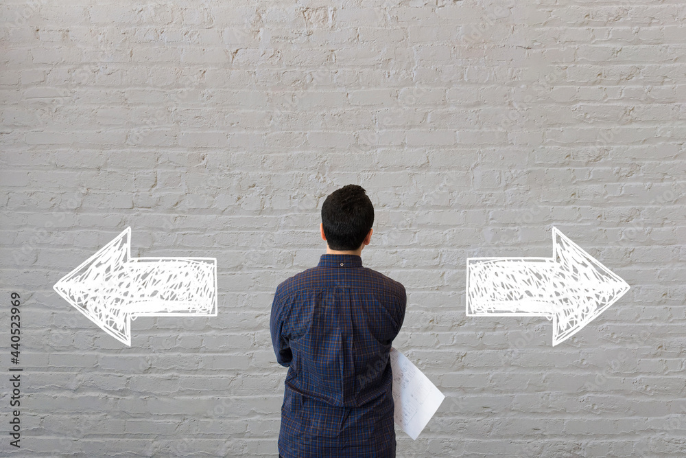 Man Staring To The Left