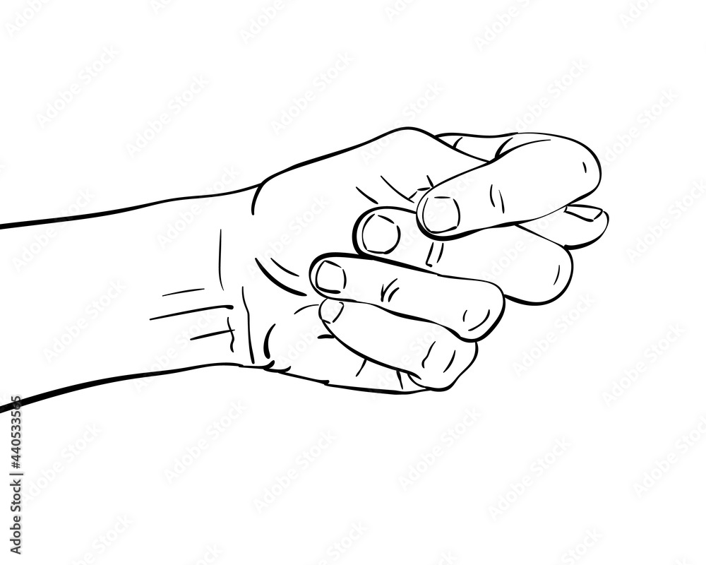 hand vector sketch isolated drawing Stock Vector | Adobe Stock