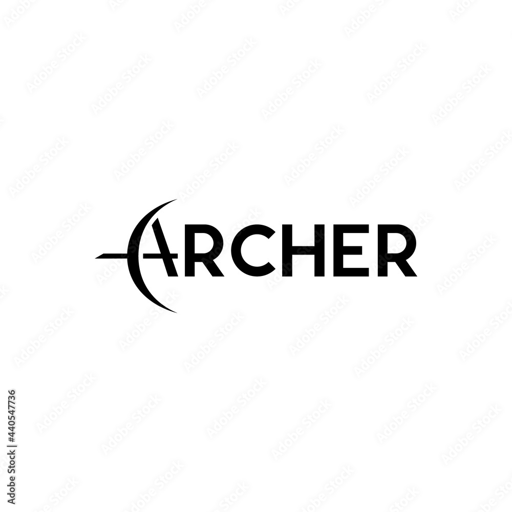 Archer lettering, creative logo design. Stock Vector | Adobe Stock