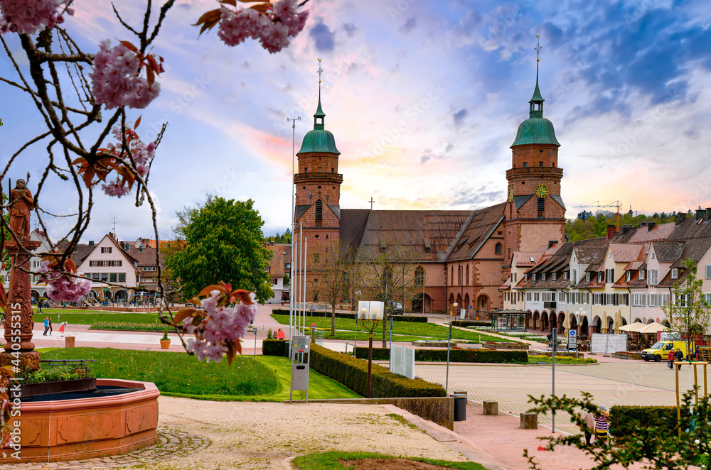Freudenstadt im Schwarzwald, Marktplatz und Stadtkirche Stock Photo ...