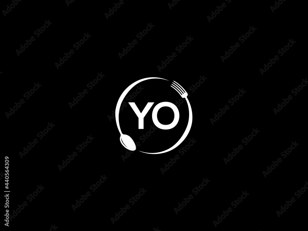 Letter YO Logo, restaurants yo logo icon vector for modern kitchen ...
