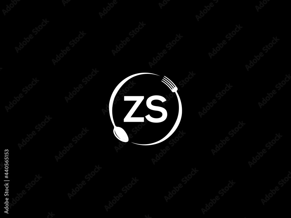 Letter ZS Logo, restaurants zs logo icon vector for modern kitchen ...