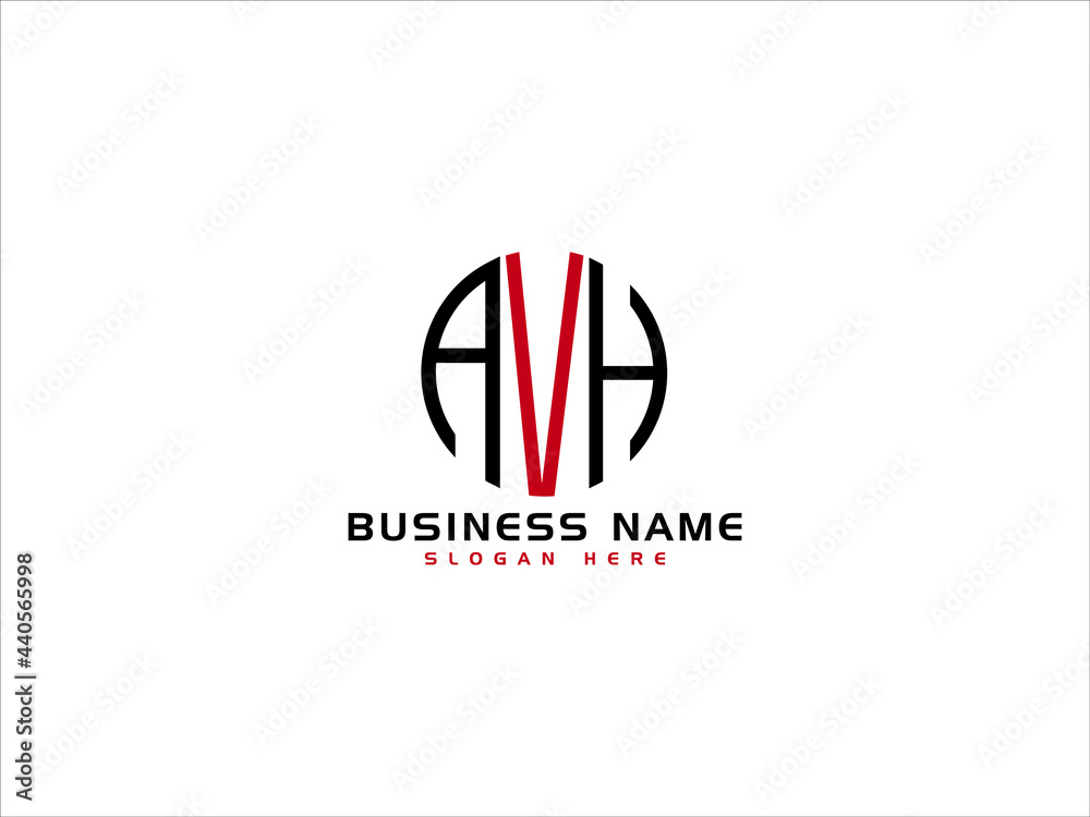 Letter AVH Logo Icon Vector Image Design For All Business Stock Vector ...