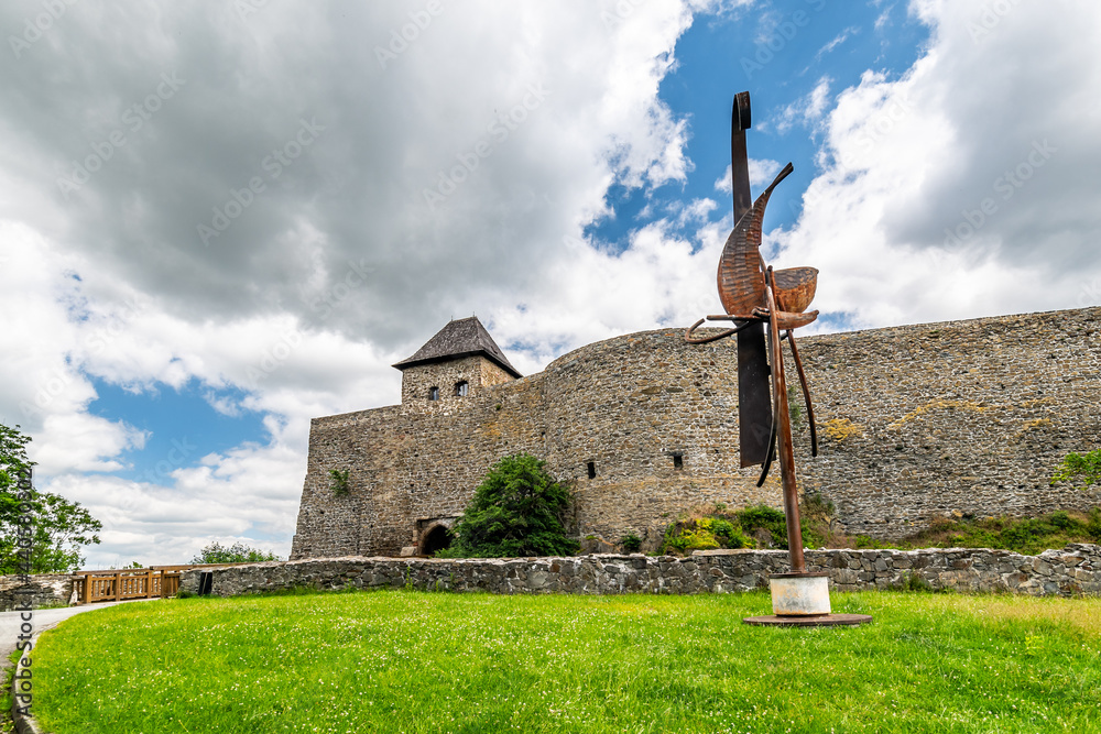 Medieval castle Helfstyn, Czech Republic. Ancient castle in gothic ...