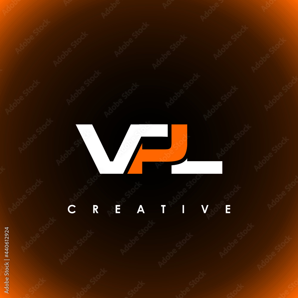 VPL Letter Initial Logo Design Template Vector Illustration Stock ...