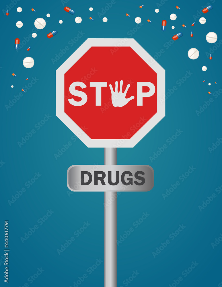 International day against drug abuse and illicit trafficking banner ...