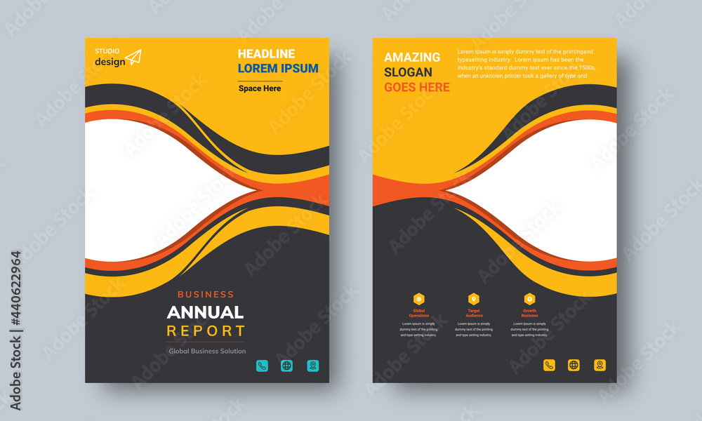 Annual Report Design Layout Template Multipurpose use for any Project ...