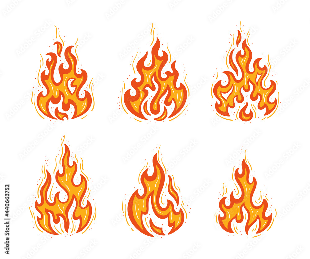 Flame Drawing Tattoo