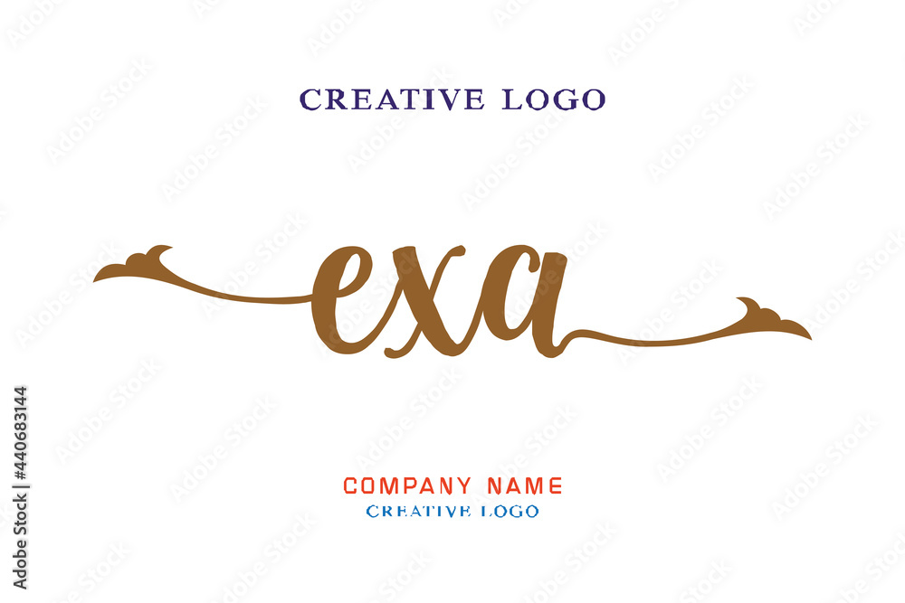 EXA lettering logo is simple, easy to understand and authoritative ...