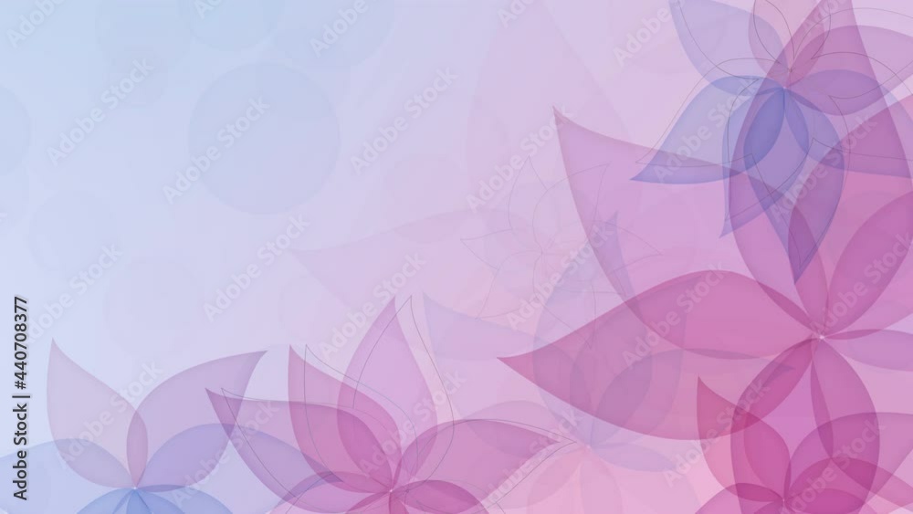 Flower background, loop animation 4K with colorful flowers, motion ...