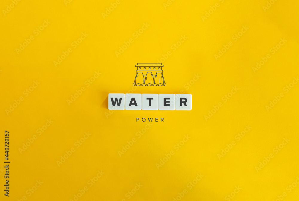 Water Power Banner and Icon. Stock Photo | Adobe Stock