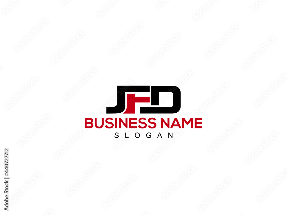 Letter JFD Logo Icon Design For Kind Of Use Stock Vector | Adobe Stock