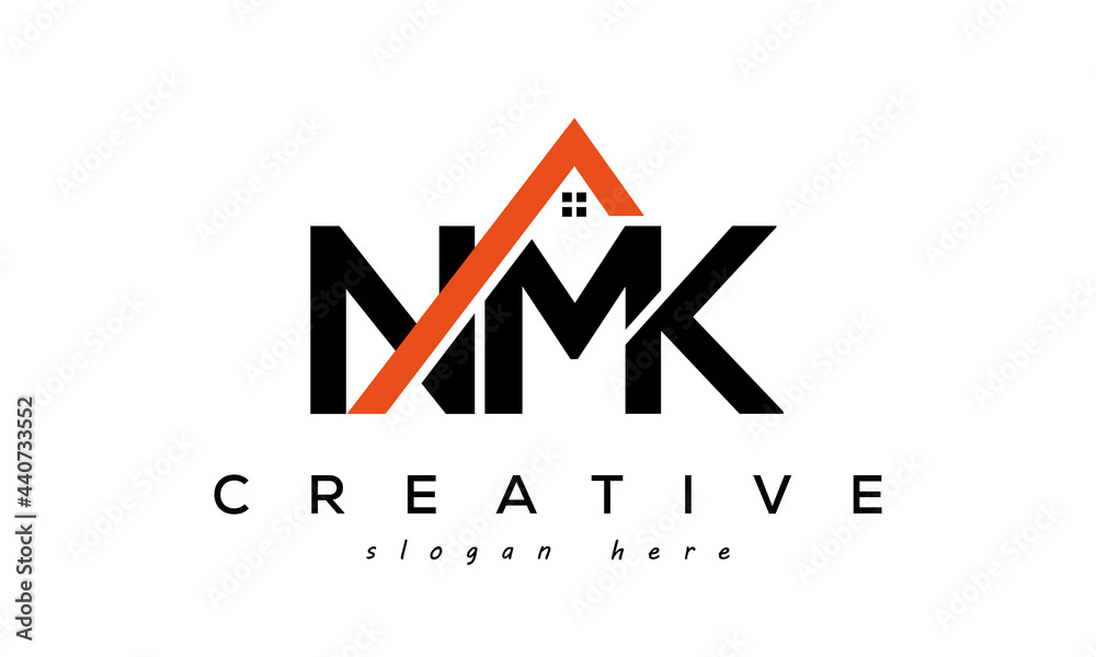 initial NMK letters real estate construction logo vector Stock Vector ...