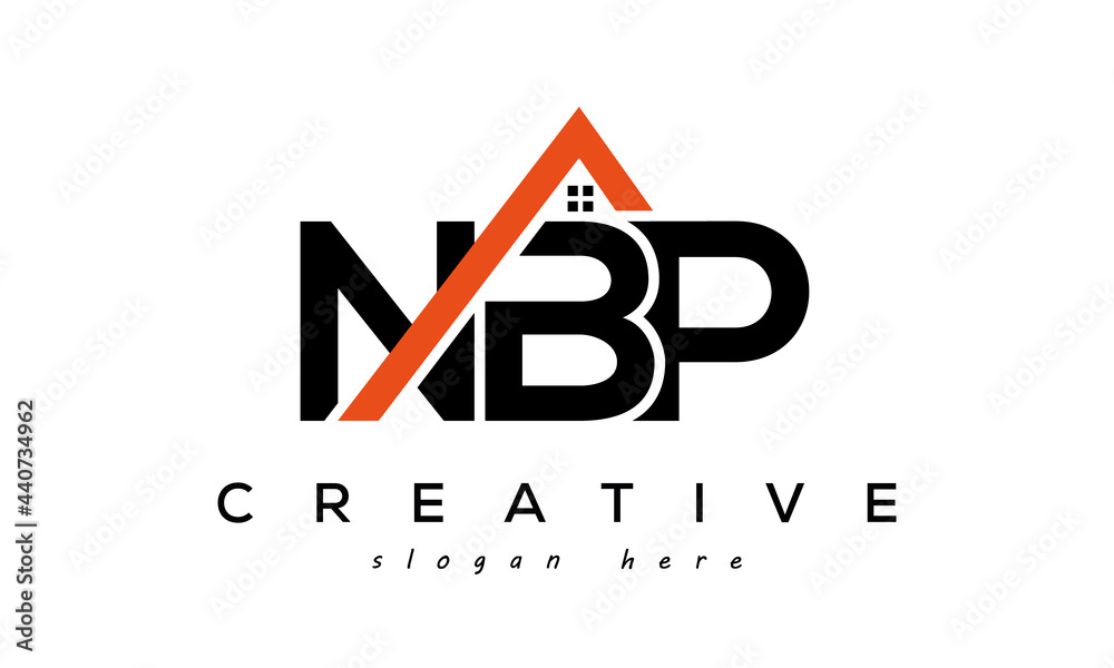 initial NBP letters real estate construction logo vector Stock Vector ...