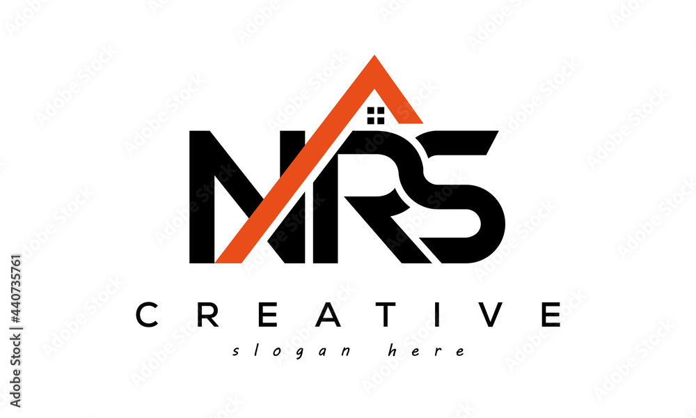 initial NRS letters real estate construction logo vector Stock Vector ...