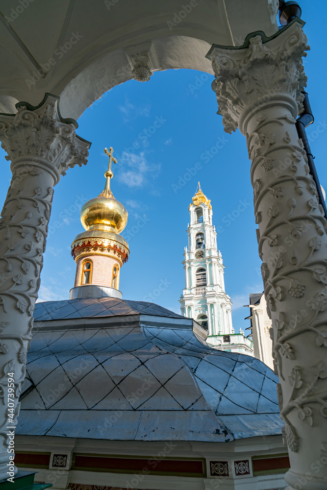 Sergiev Posad, Russia. Bell tower. Church of the Appearance of the Most ...