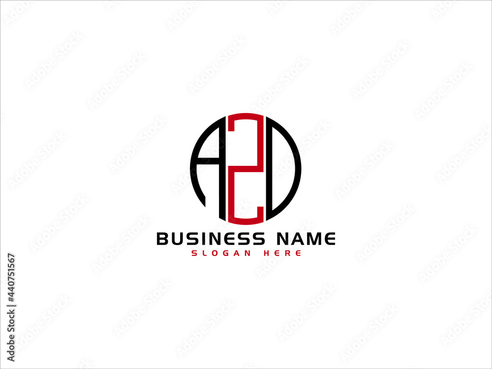 Letter ZAD Logo Icon Vector Image Design For All Business Stock Vector ...