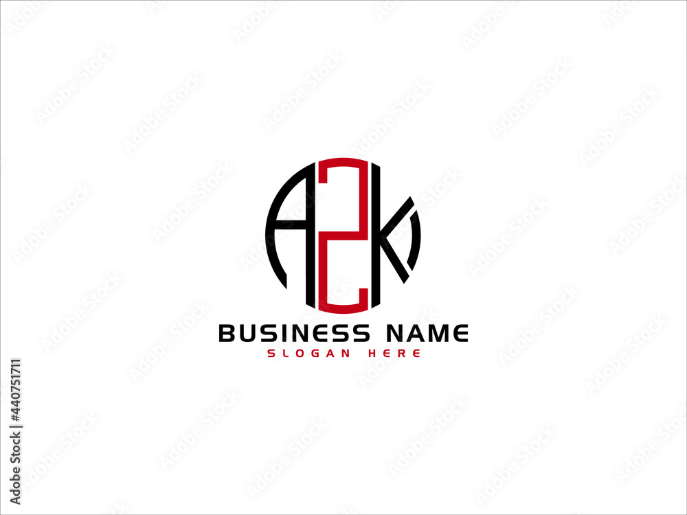 Letter ZAK Logo Icon Vector Image Design For All Business Stock Vector ...