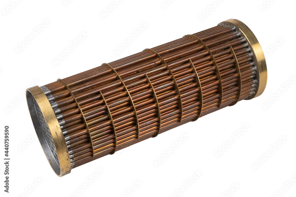 parts Radiator brass oil cooler core Stock Photo | Adobe Stock