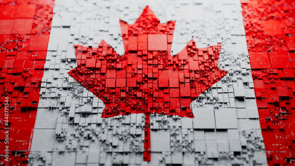 Canada Flag Wallpaper Stock Illustration | Adobe Stock