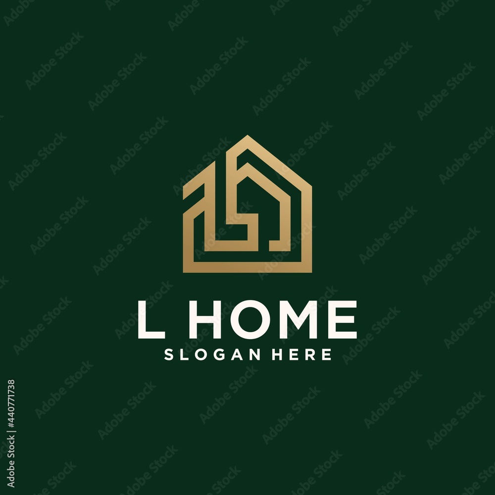 Set of modern home architecture industrial building logo design ...
