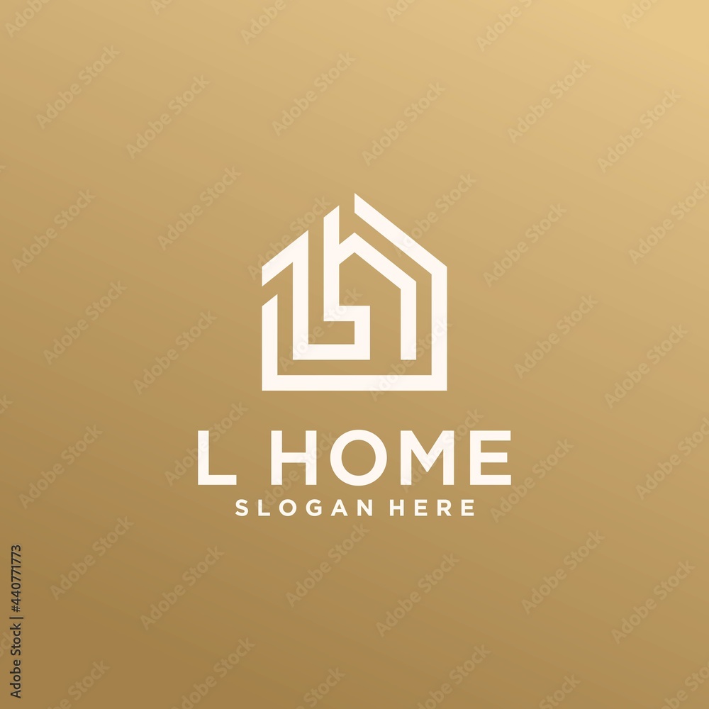 Set of modern home architecture industrial building logo design ...