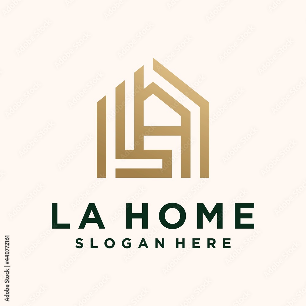 Set of modern home architecture industrial building logo design ...