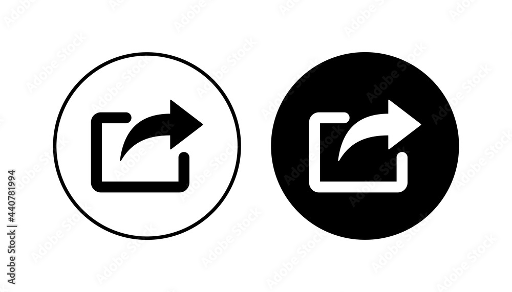 Share icon set. Sharing vector icon Stock Vector | Adobe Stock