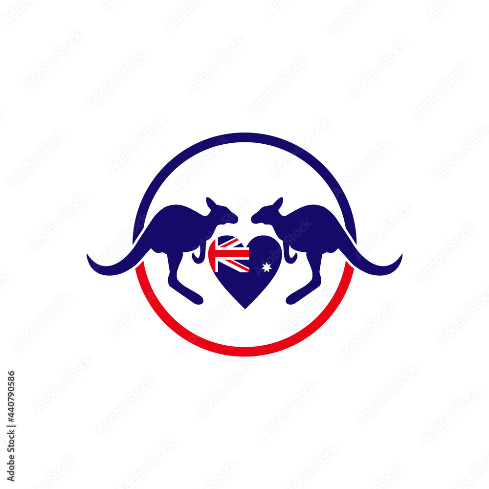 Made in Australia label logo design template Stock Vector | Adobe Stock