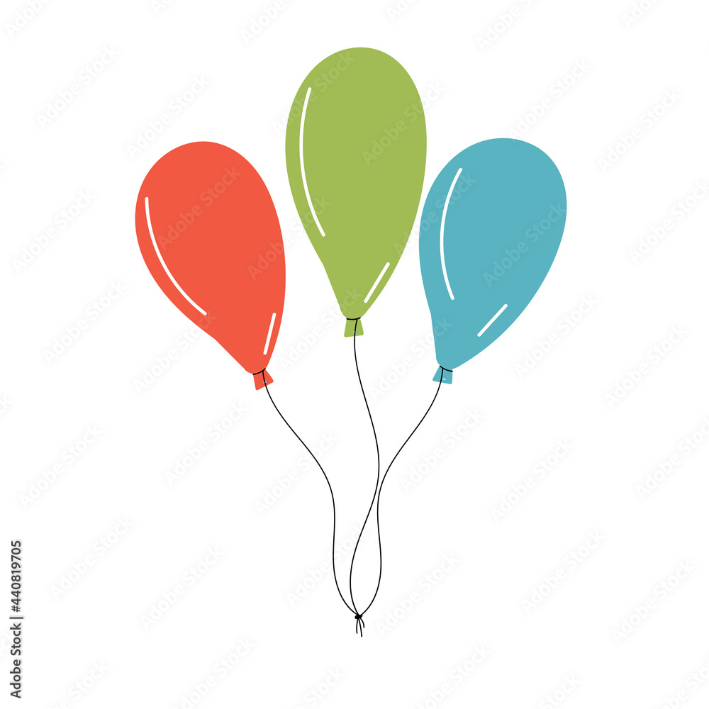 Cartoon balloons, great design for any purposes. Celebration concept ...
