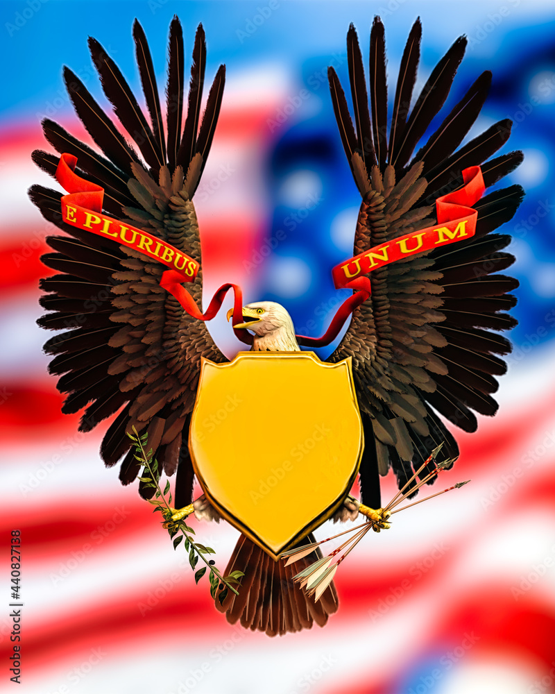 American Flag Shield Eagle