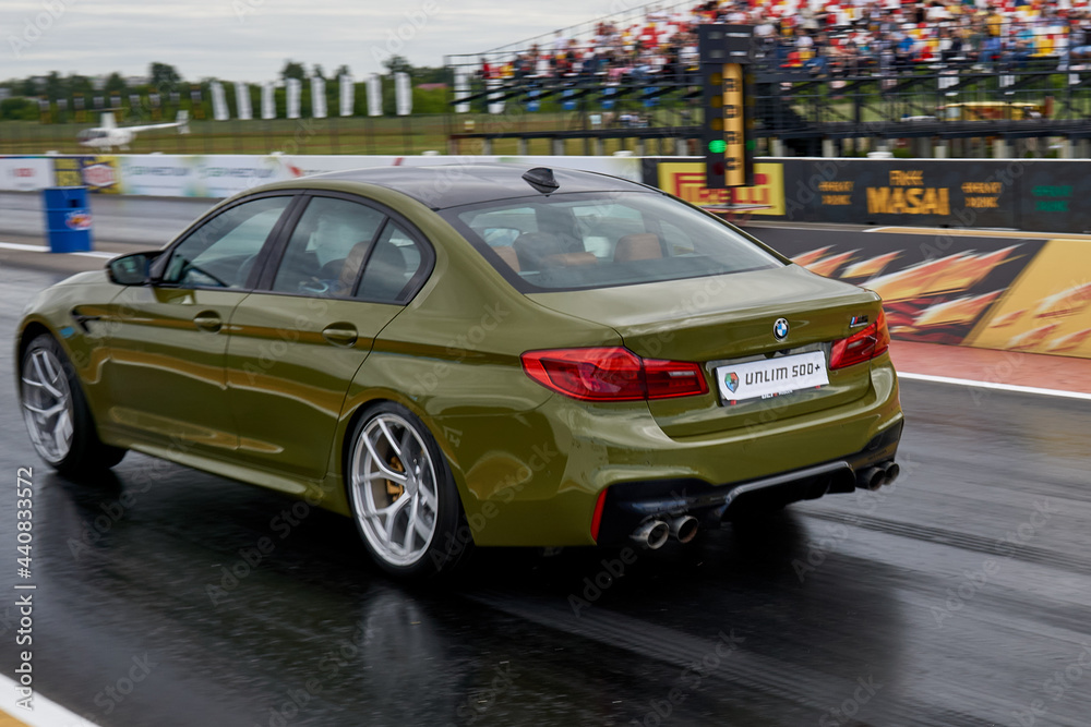 Moscow, Russia - 06.05.2021: on the territory of RDRC Racepark (Bykovo ...