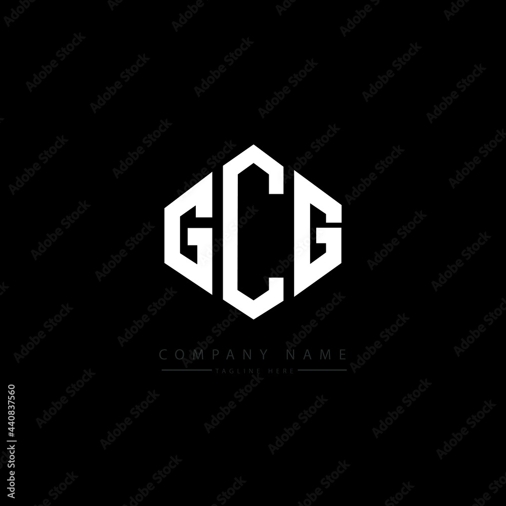 GCG letter logo design with polygon shape. GCG polygon logo monogram ...