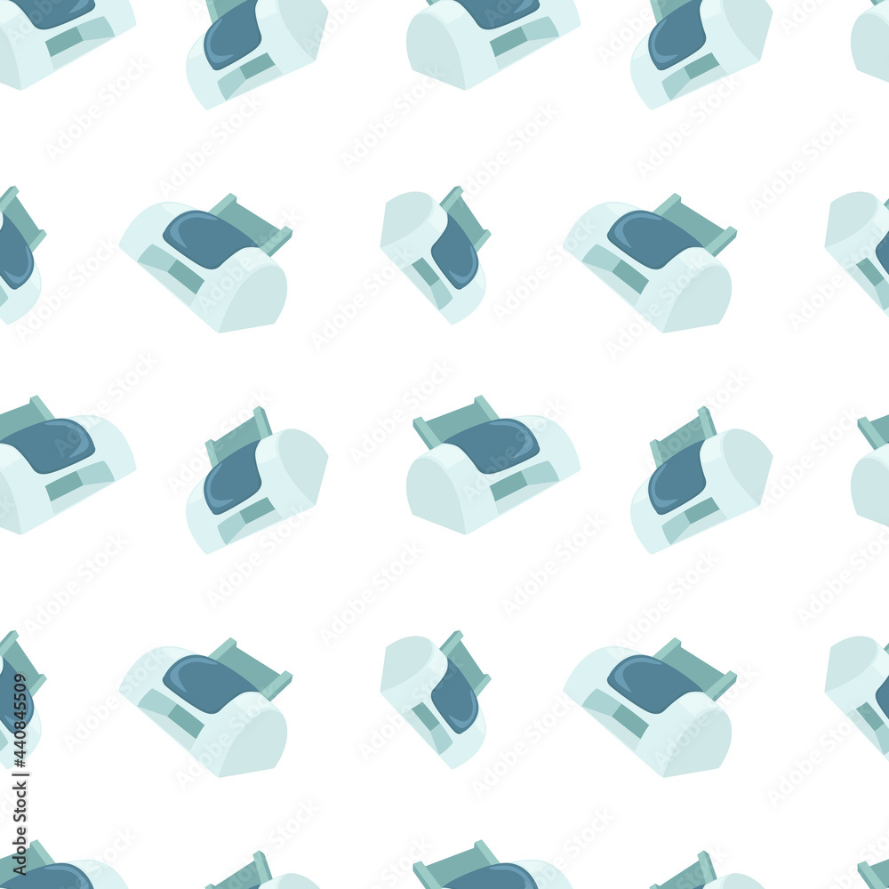 Printer Icon Emoji Pattern. Copy Machine Seamless Background Symbols ...