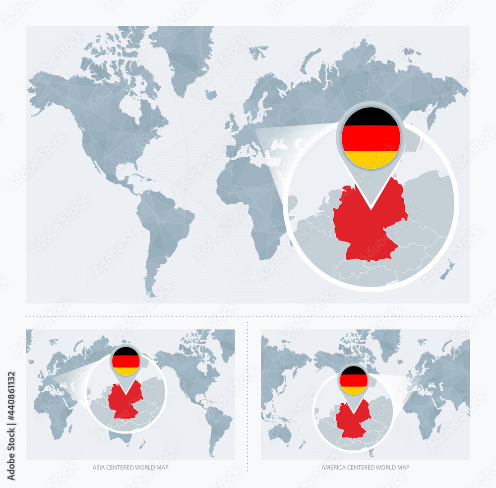 world map with germany highlighted