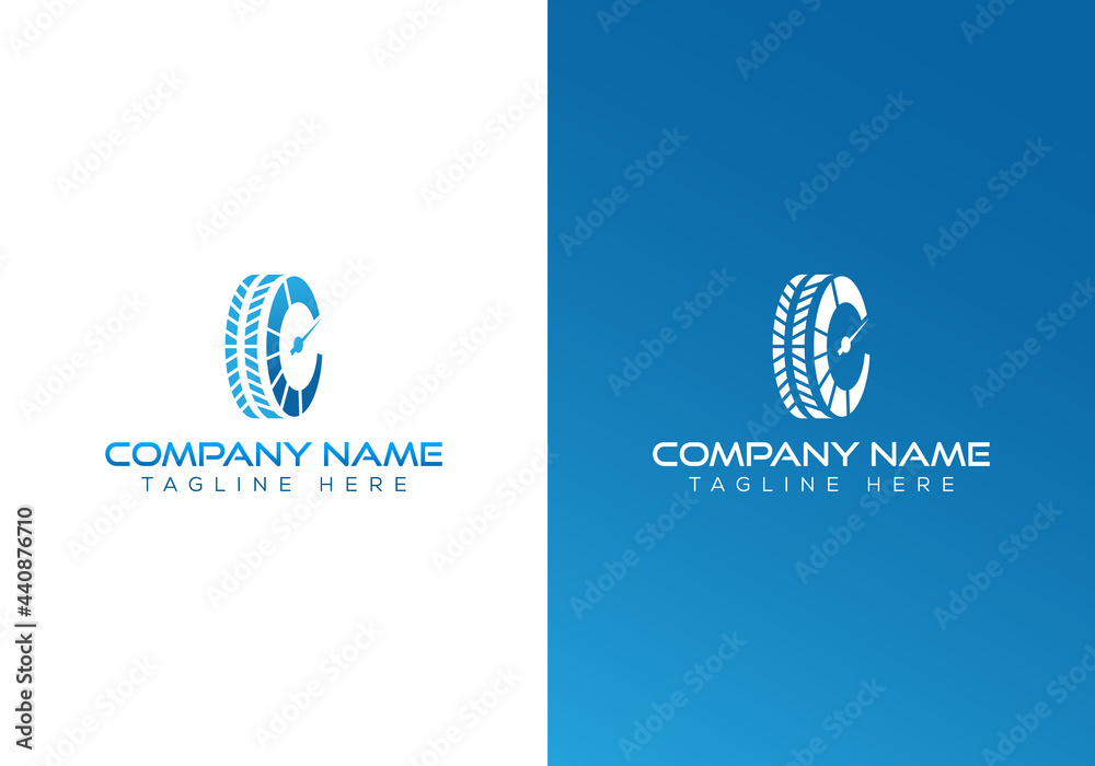 Tire Speed Logo Vector Templates Stock Vector | Adobe Stock
