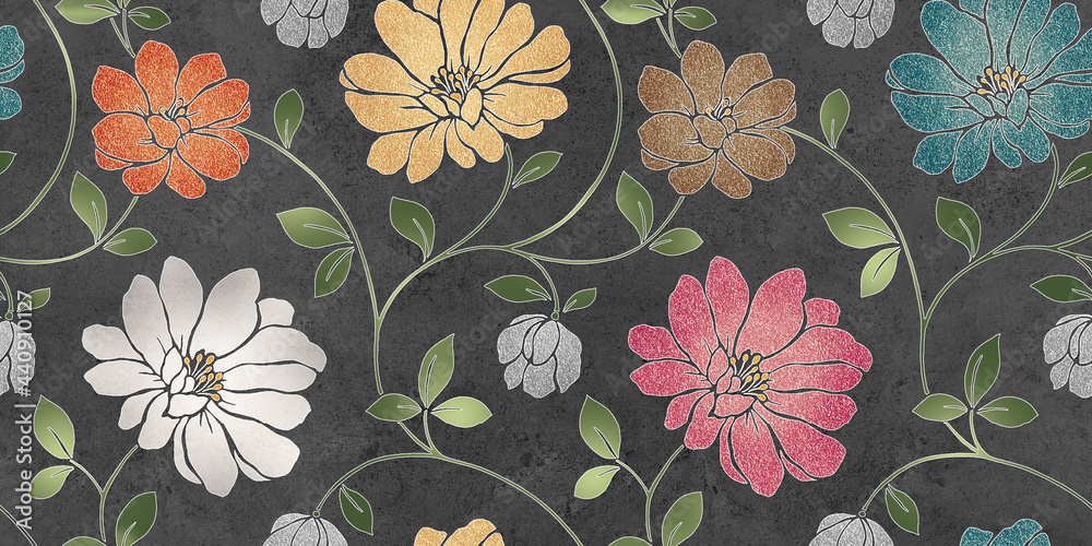 Background Wallpaper And Digital Wall Tiles Design, Illustration can be ...