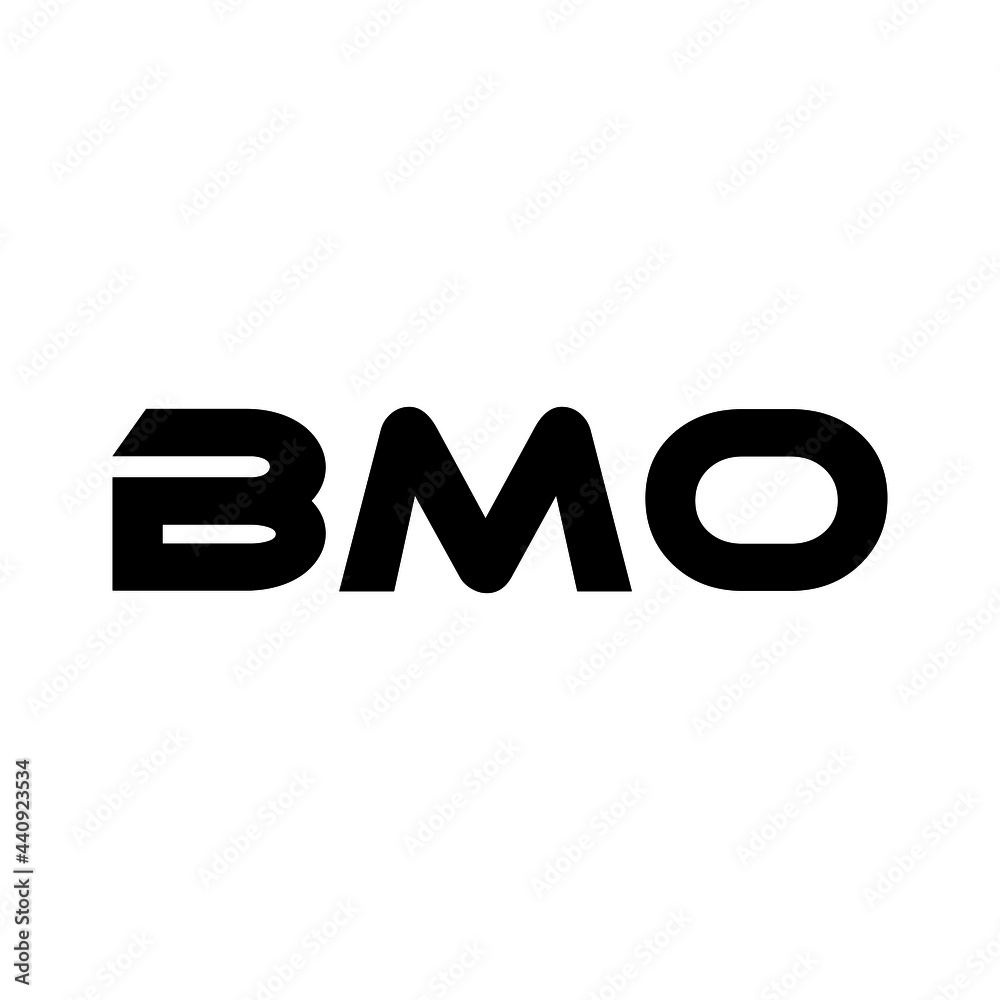 BMO letter logo design with white background in illustrator, vector ...