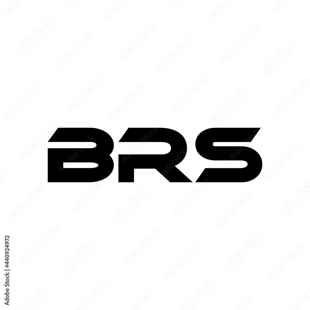 BRS letter logo design with white background in illustrator, vector ...