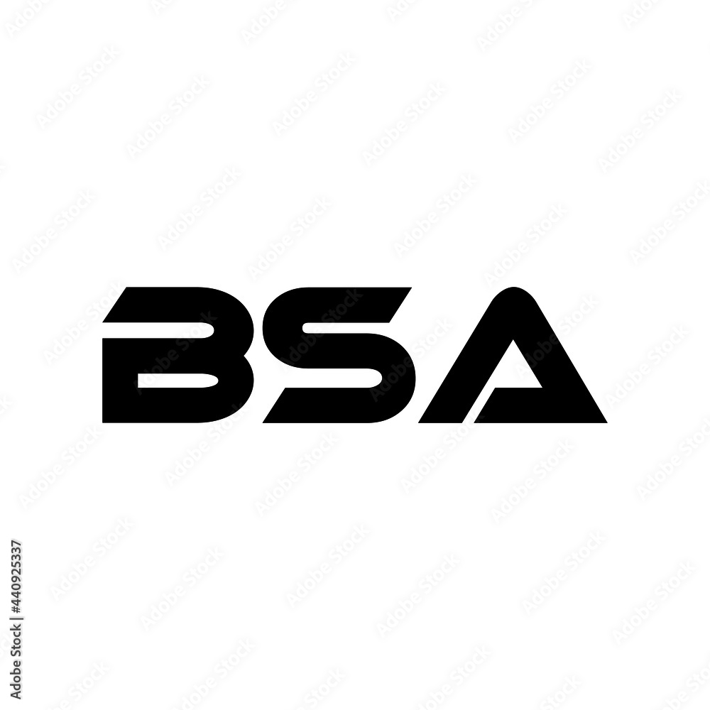 RSA letter logo design with white background in illustrator, vector ...
