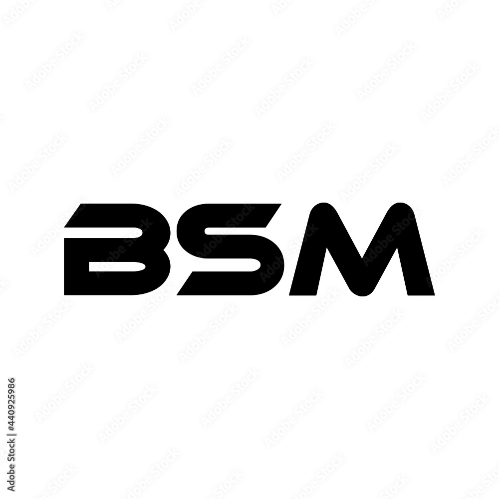 RSM letter logo design with white background in illustrator, vector ...