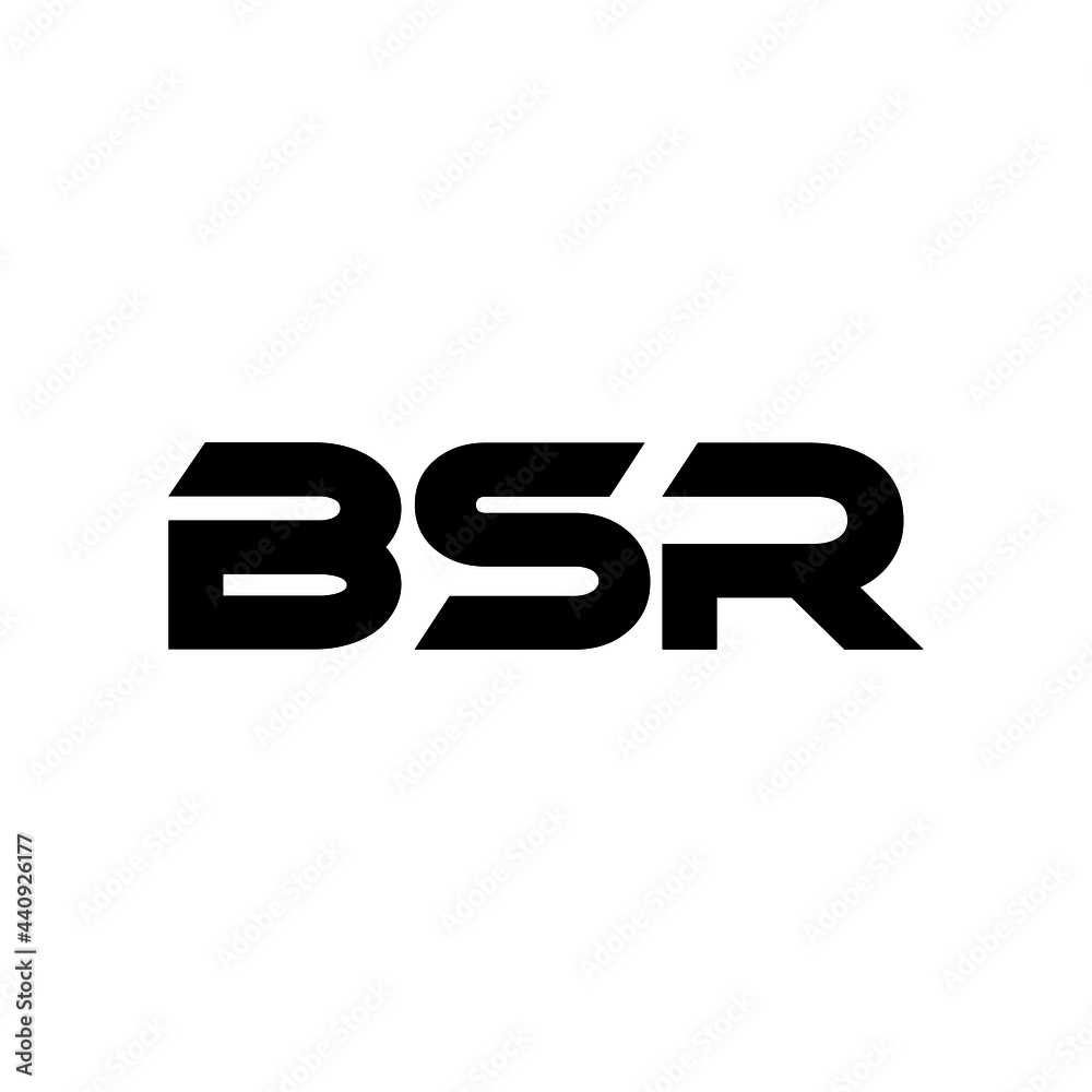 RSR letter logo design with white background in illustrator, vector ...