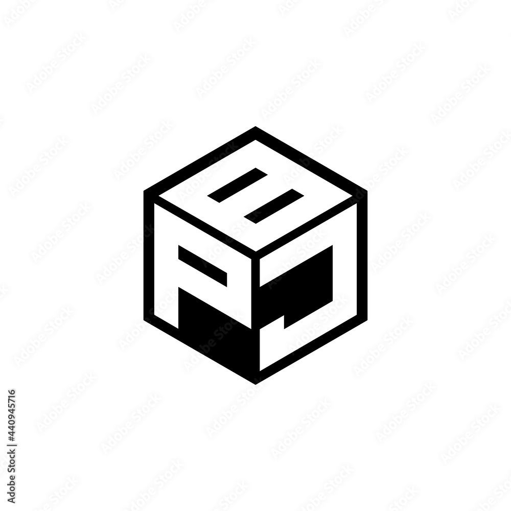 PJB letter logo design with white background in illustrator, vector ...