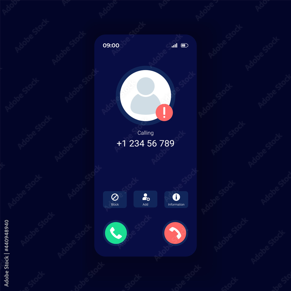 Phone filter smartphone interface vector template. Mobile app page ...