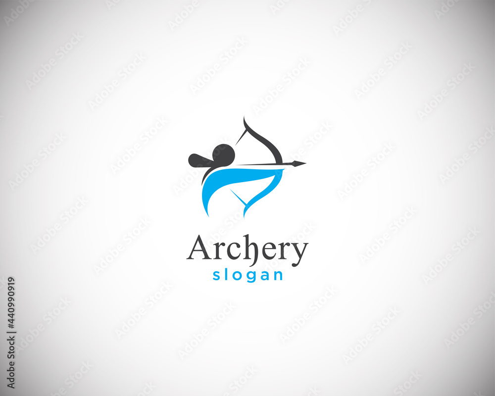 archery logo creative sport athletic logo academy sign symbol Stock ...