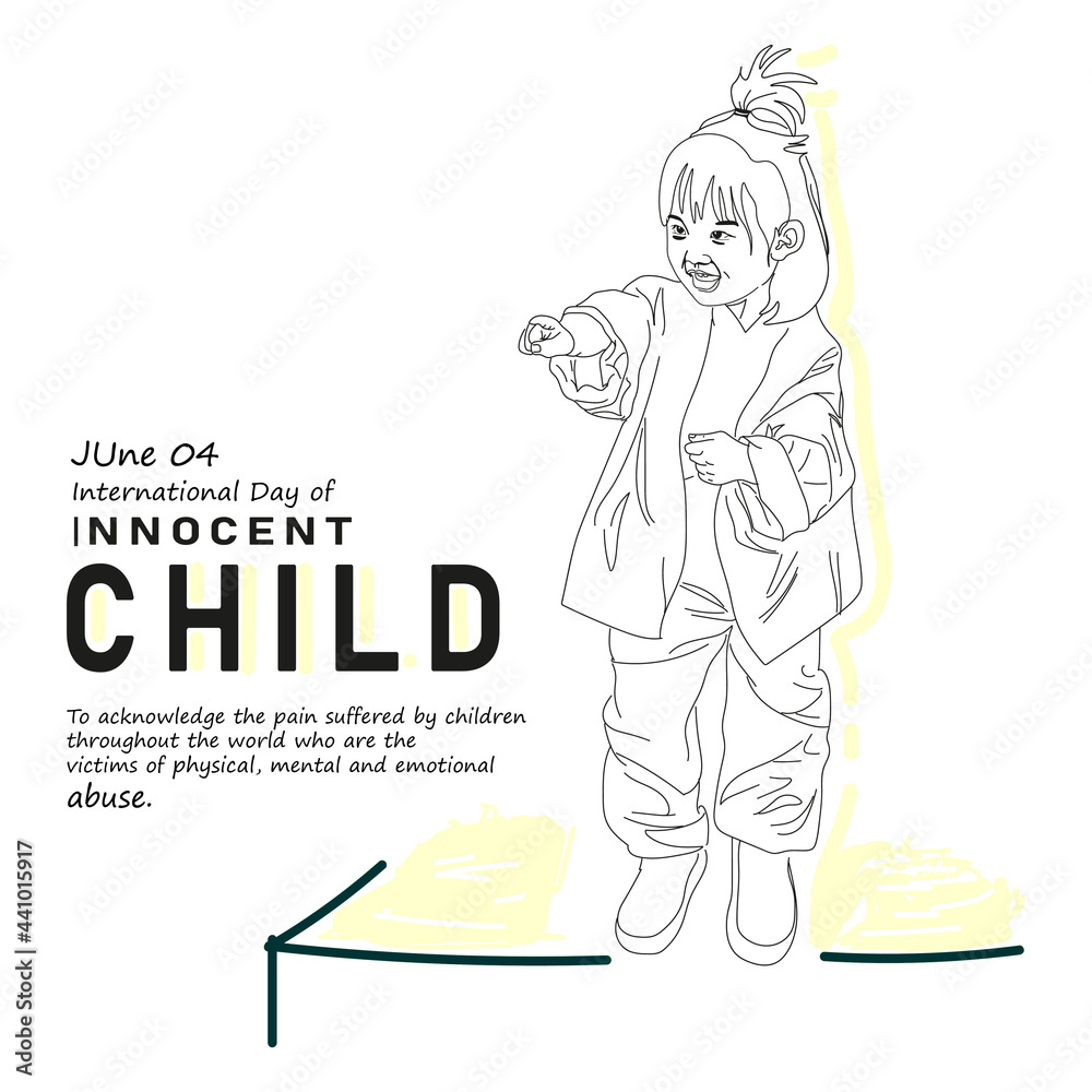 line art of child, smile, vector lines Stock Vector | Adobe Stock