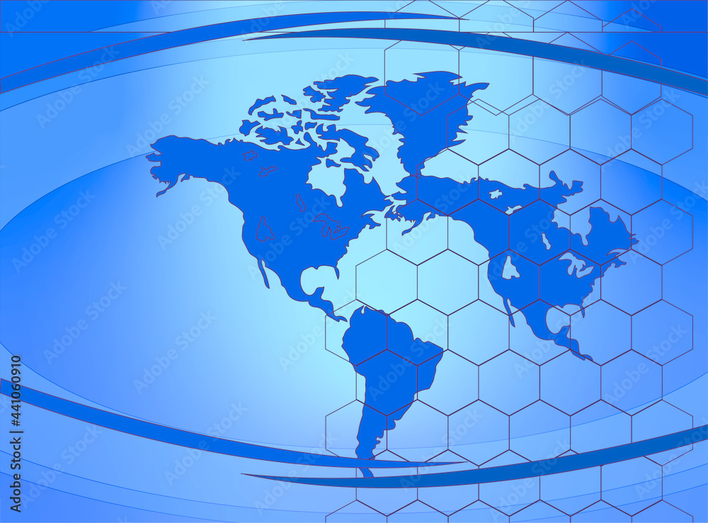 Blue abstract news flash studio background illustration breaking news ...