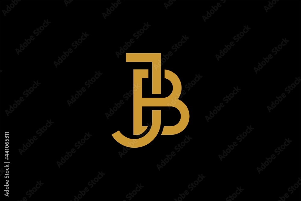 JB letter logo design vector. Monogram JB sign symbol. Stock Vector ...