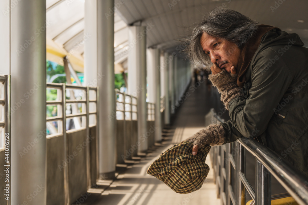 concept of social problem of poverty and homeless people Stock Photo ...